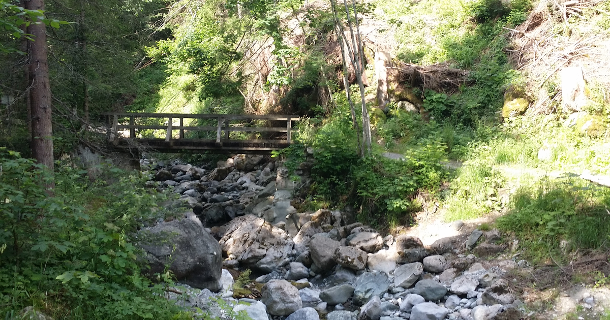 Circular route via gorge trail and Kristakopf